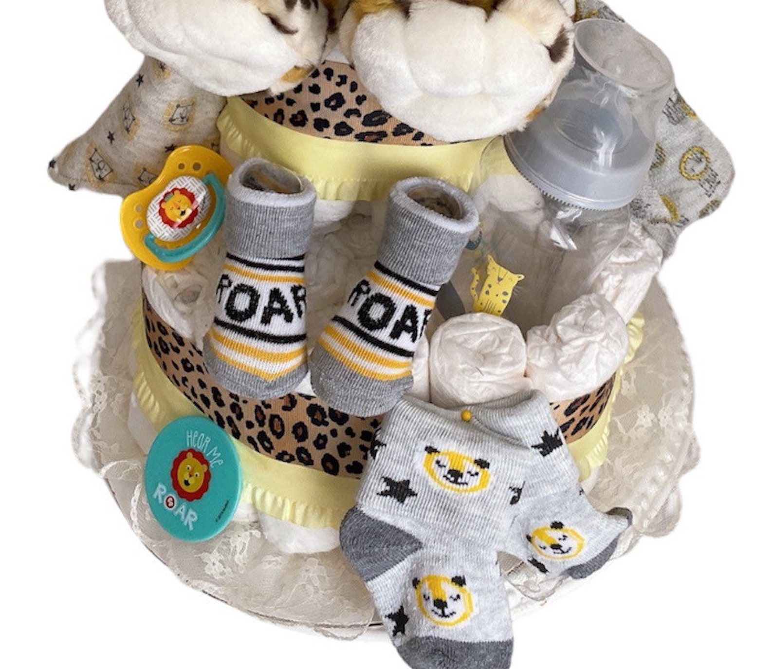 Tiger Diaper Cake Tiger Themed Safari Diaper Cake - Etsy