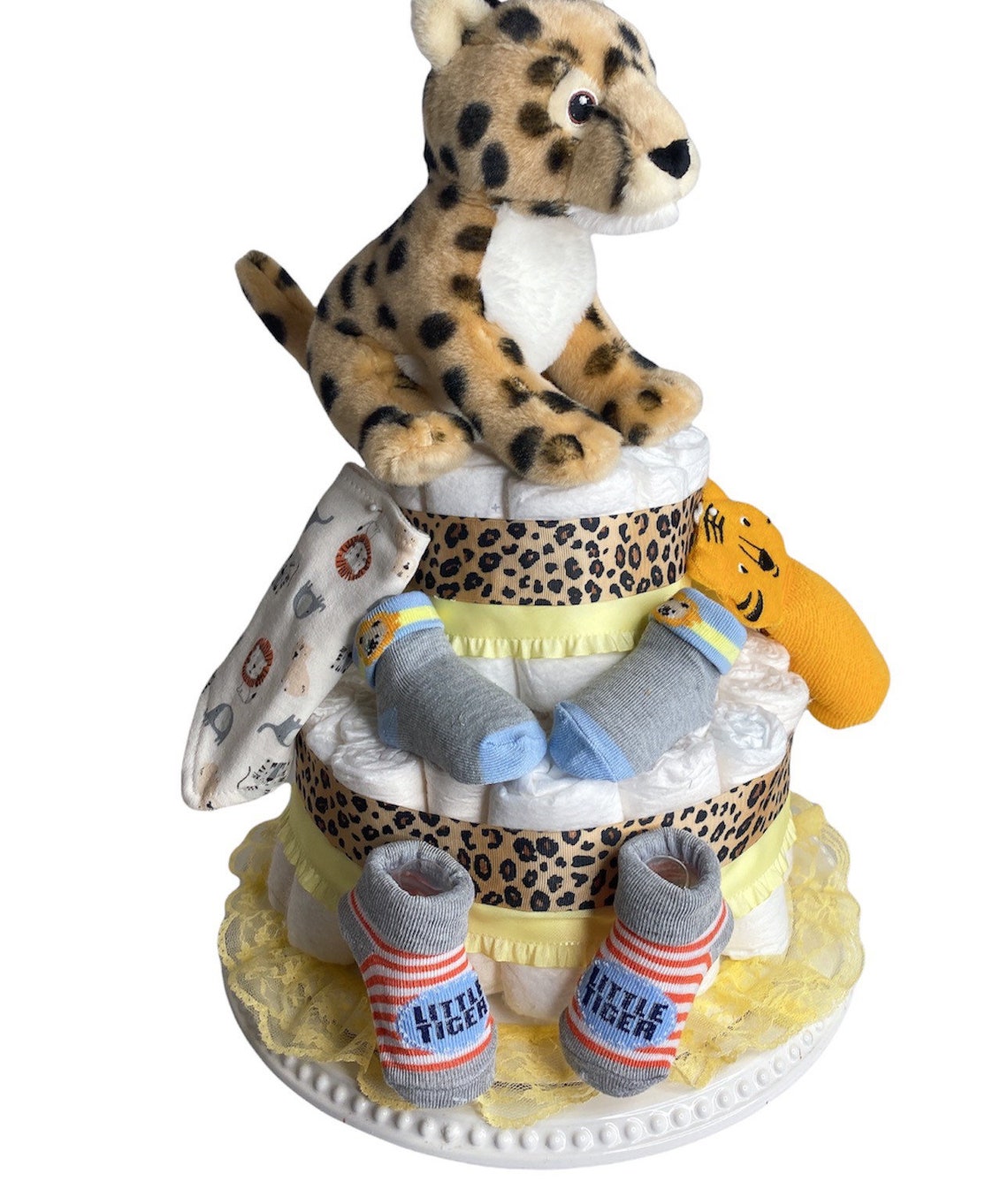 Tiger Diaper Cake Cheetah Diaper Cake Boy Diaper Cake - Etsy