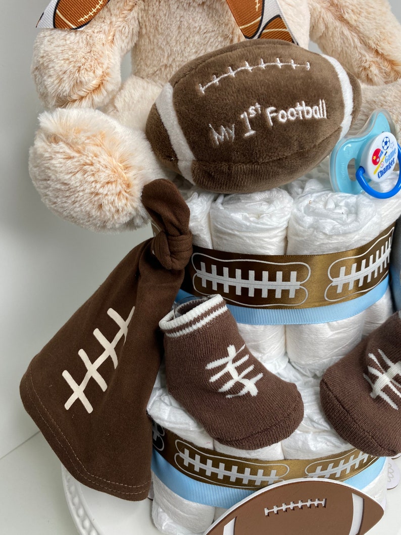 Sport Diaper Cake Football Diaper Cake Sport Themed - Etsy