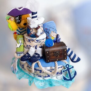 Pirate Ship Diaper Cake Pirate Themed Pirate Baby Shower - Etsy