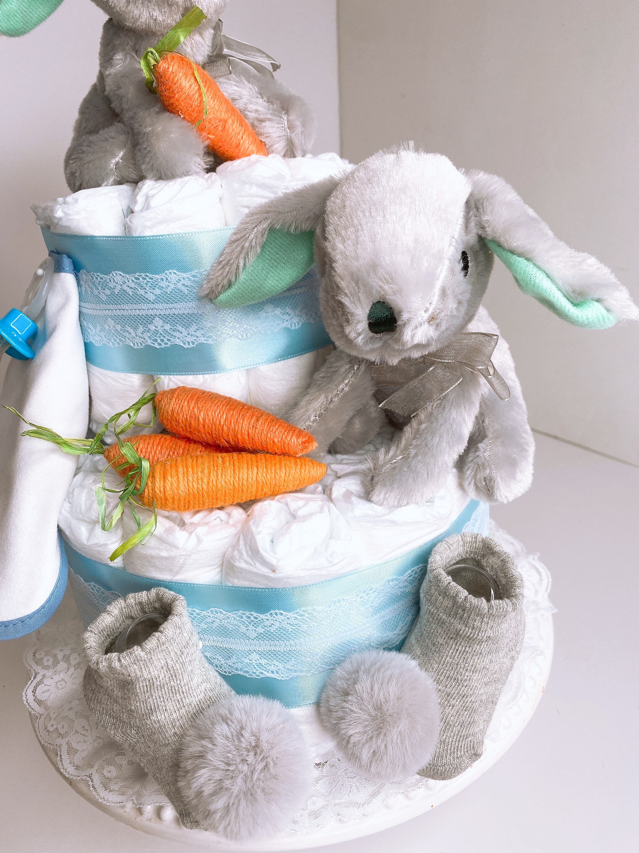 Easter Diaper Cake, Bunny Diaper Cake, Centerpiece - Etsy