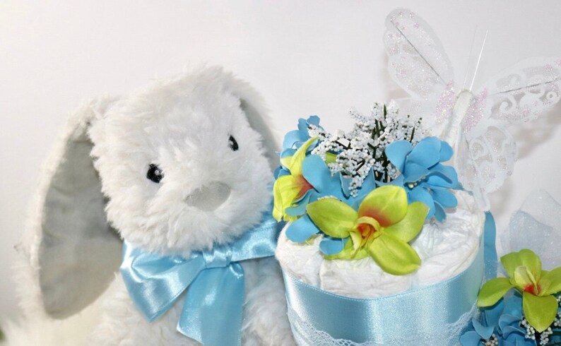 Bunny Diaper Cake, Easter Baby Shower, Easter Theme - Etsy