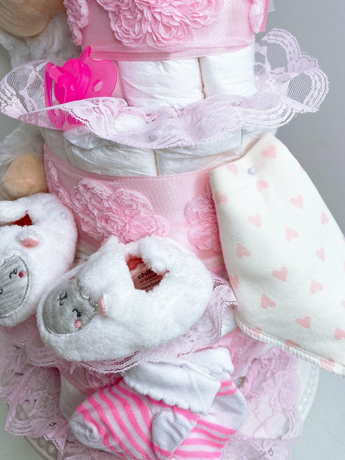 Lamb Diaper Cake Lamb Girl Diaper Cake Easter Diaper Cake - Etsy