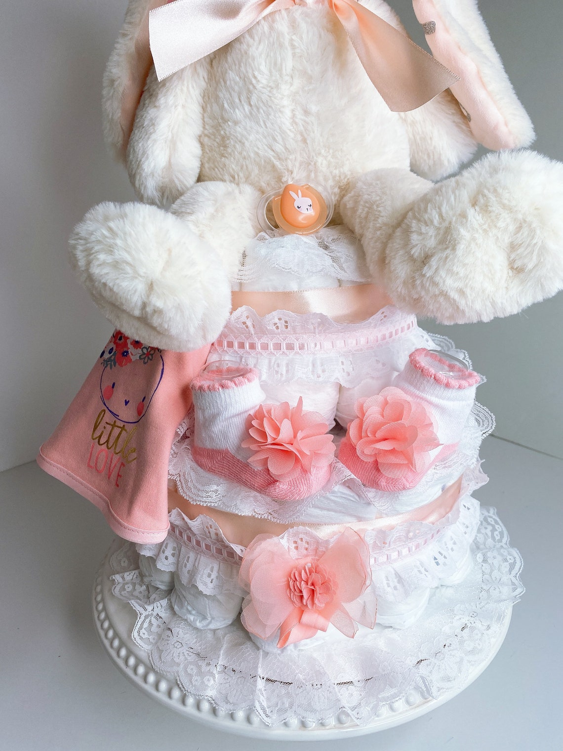 Bunny Diaper Cake Easter Diaper Cake Easter Bunny Diaper | Etsy