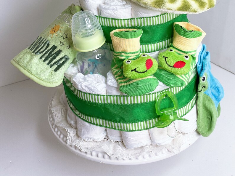 Turtle Diaper Cake Turtle Themed Turtle Baby Shower - Etsy