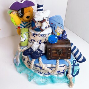 Pirate Ship Diaper Cake Pirate Themed Pirate Baby Shower - Etsy