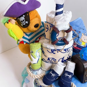 Pirate Ship Diaper Cake Pirate Themed Pirate Baby Shower - Etsy
