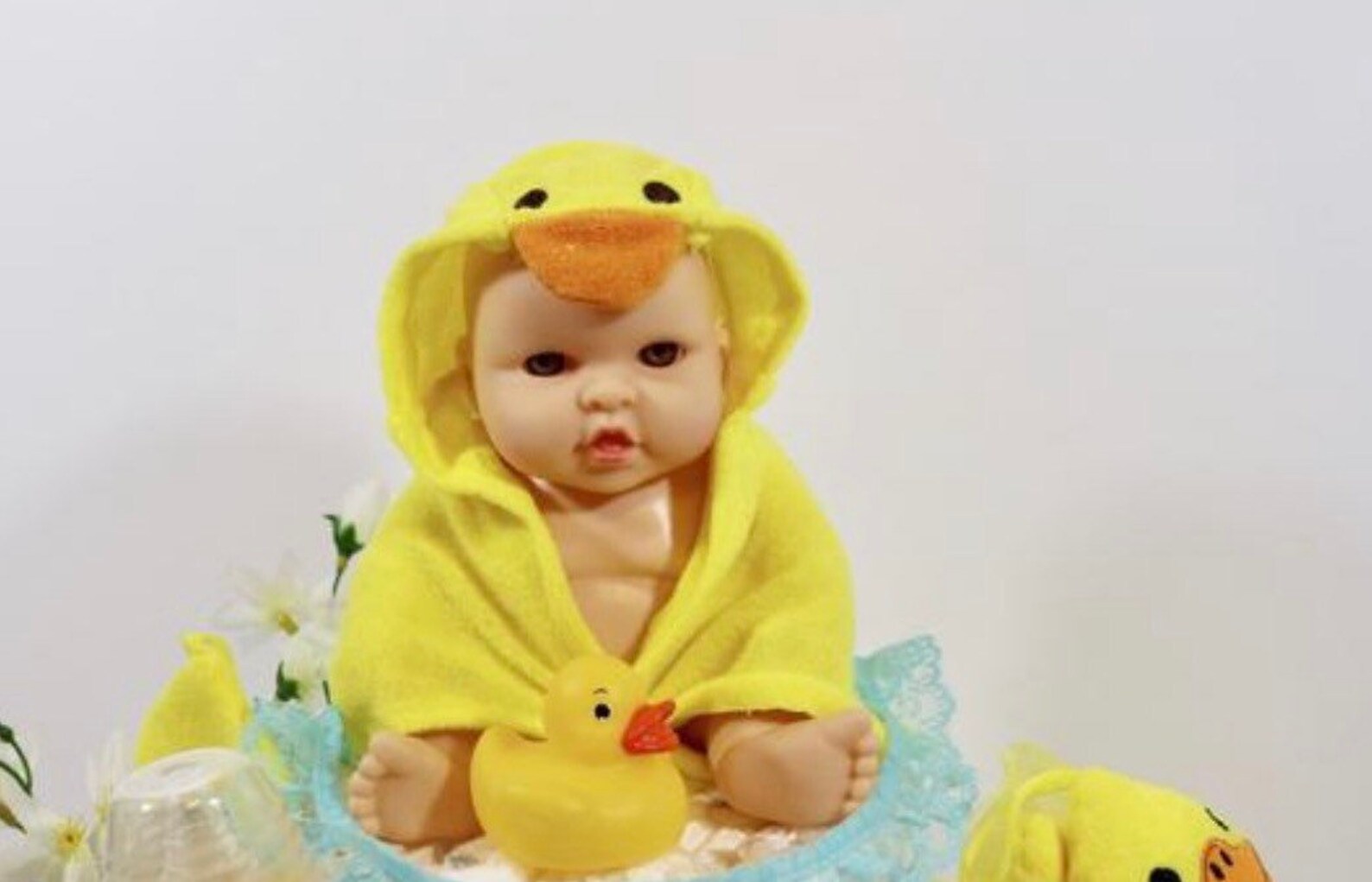 Duck Diaper Cake Neutral Diaper Cake Centerpiece - Etsy
