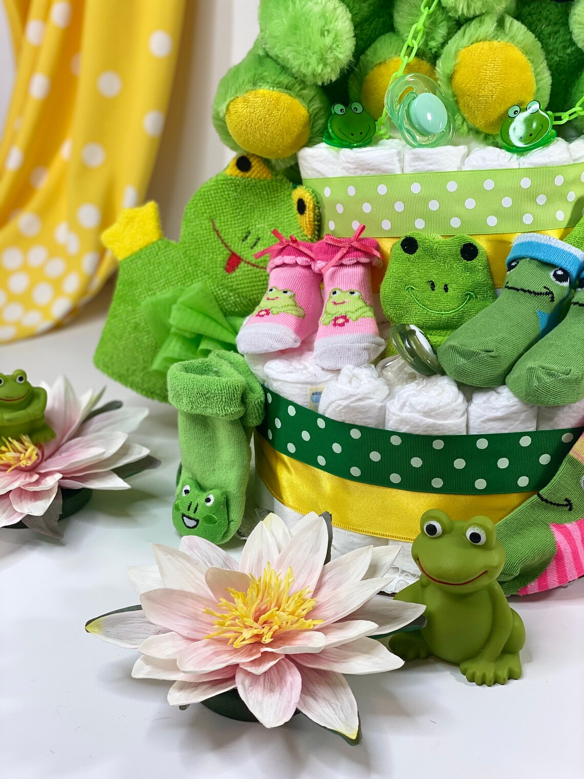Twins Frog Diaper Cake Twins Diaper Cake Frog Diaper Cake - Etsy