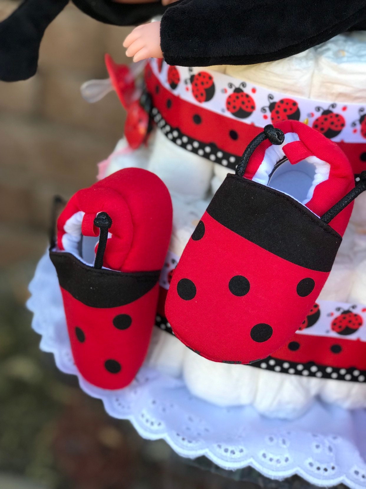 Ladybug Diaper Cake,ladybug Theme - Etsy