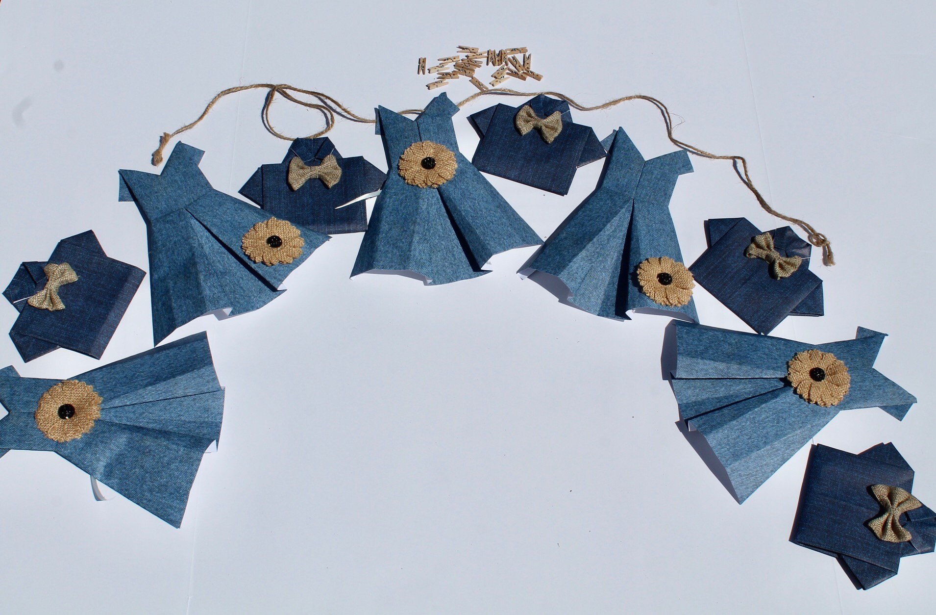 Paper Garland Baby Shower Garland set of 5 | Etsy