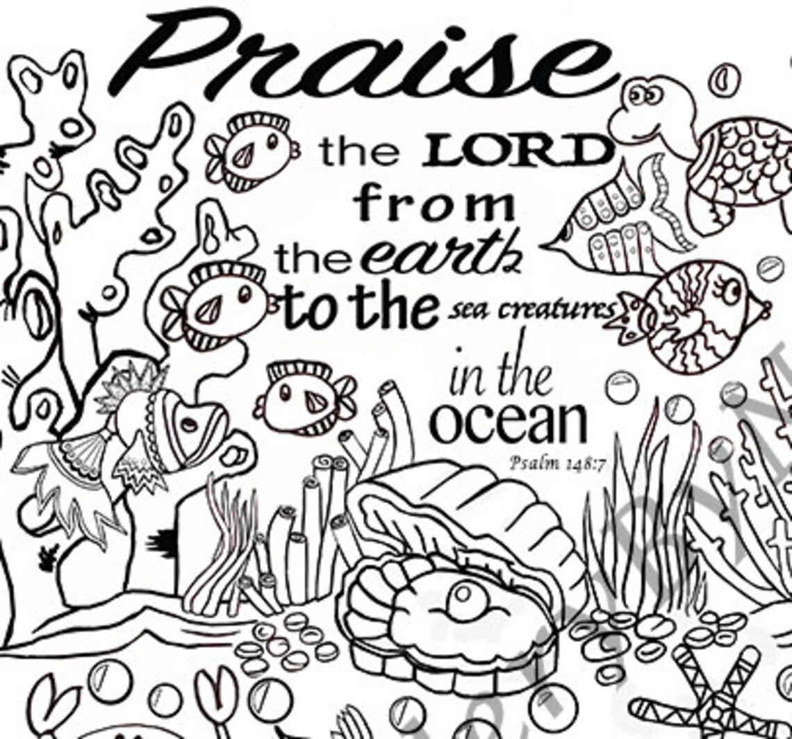 Psalm 148 Coloring Page Coloring Pages
