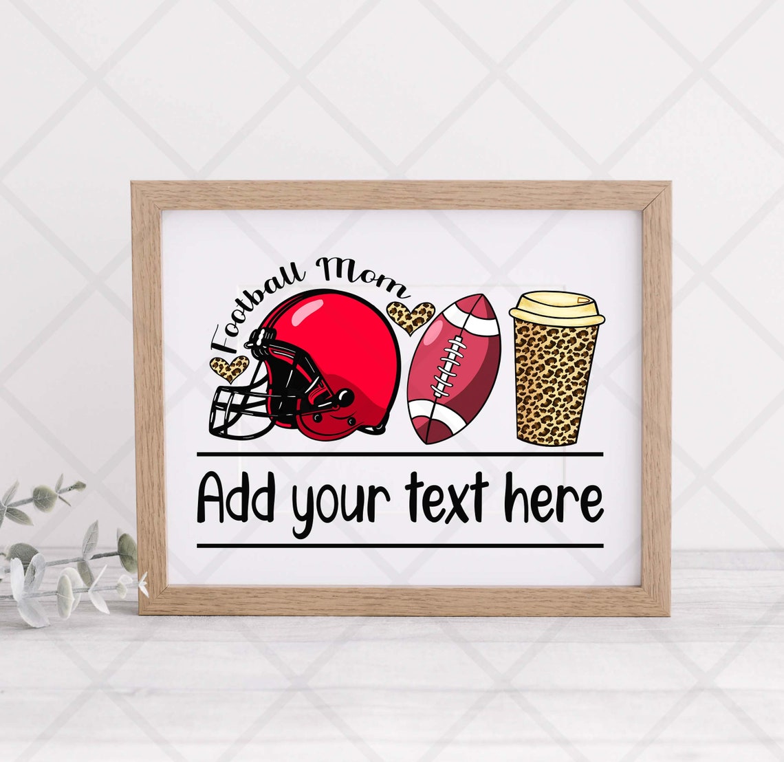 Football Name Frame Png Football Mom Monogram Teacher Fuel - Etsy