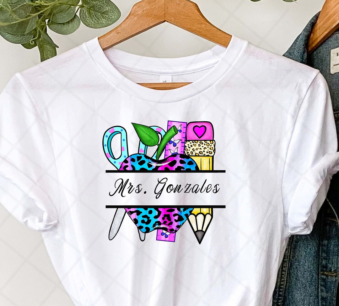 Back to School Png, Apple Name Frame Png, Apple Monogram, Initial Name ...