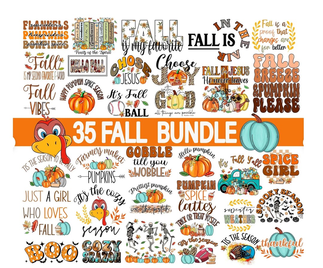 Fall Bundle Png, Halloween Bundle, Christian Quote, Bible Verse ...