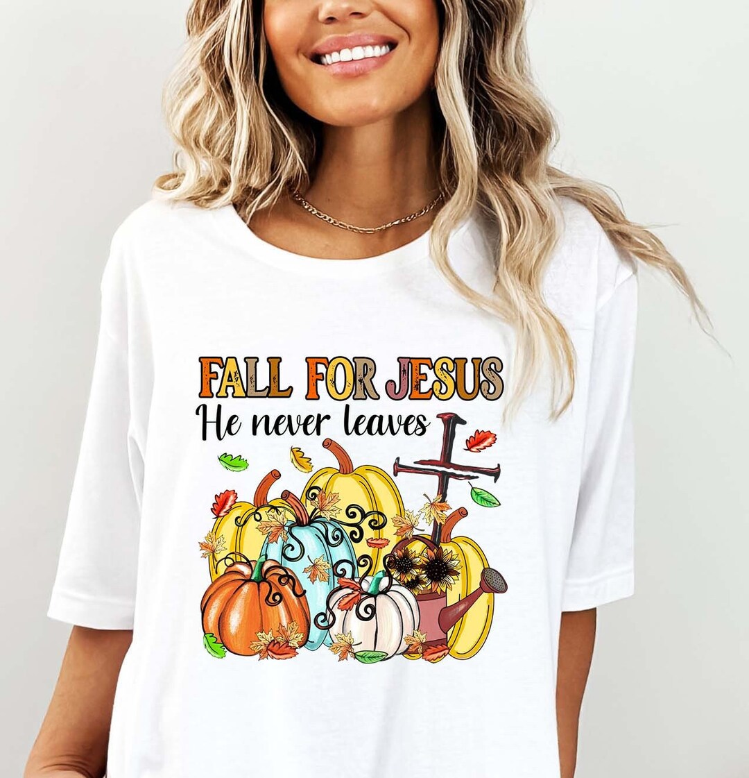 Fall for Jesus Png, Christian Quote, Fall Bundle Png, Christian ...
