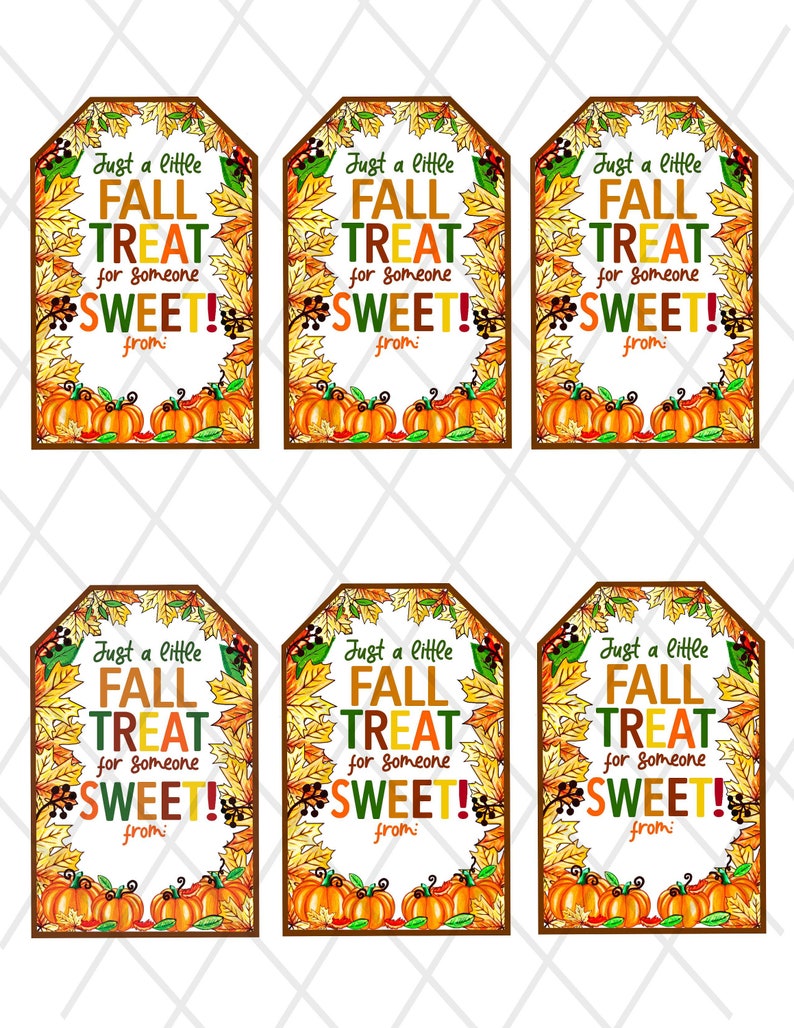 Personalized Gift Tags Fall Tags Printable Teacher - Etsy