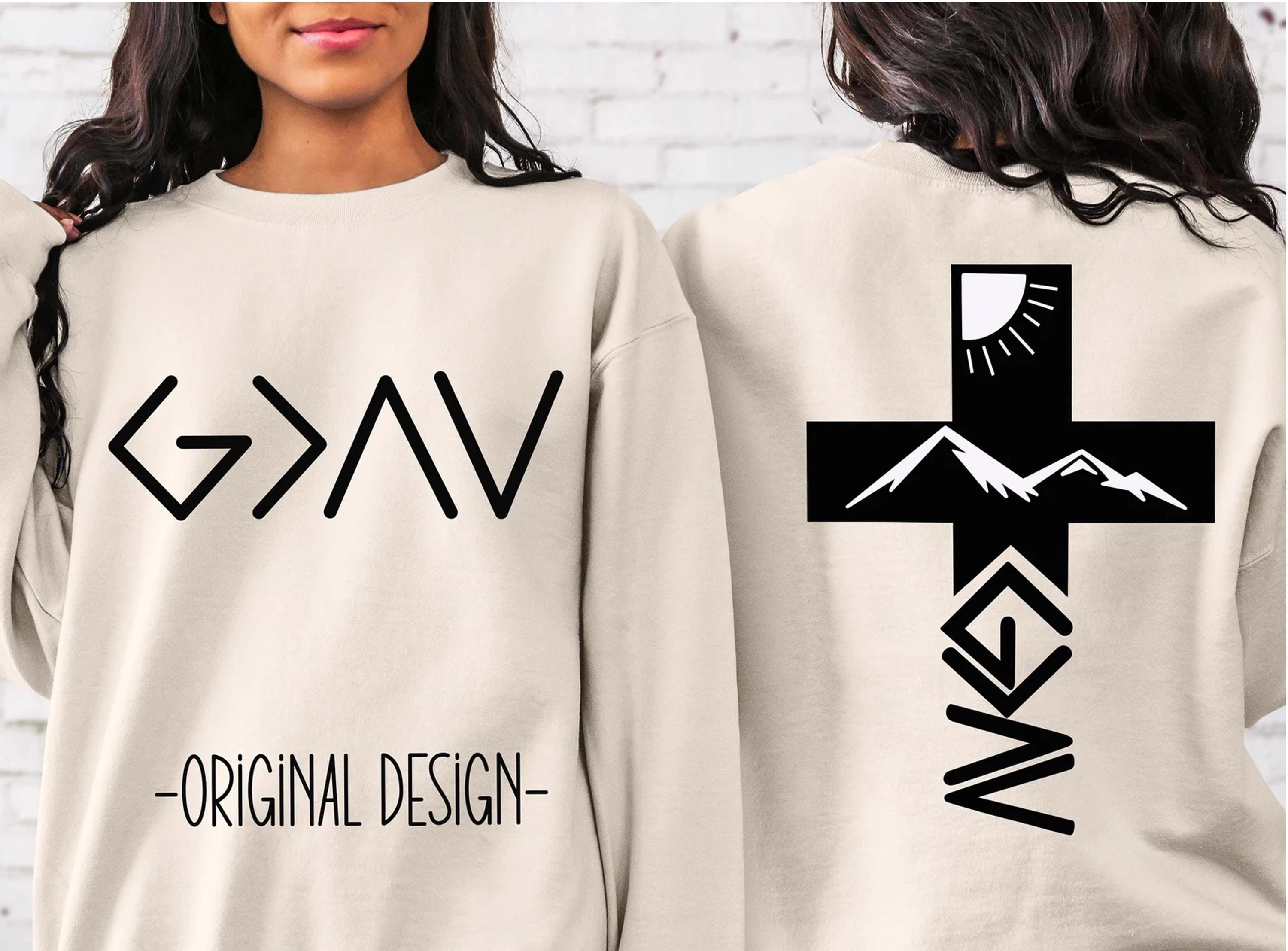 Christian Quote SVG: God is Greater, Inspirational Faith Designs (15 ...