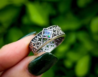 Silver Gothic Cathedral Ring - Etsy