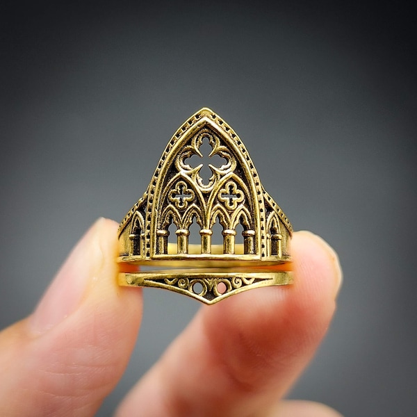 Cathedral Window Ring - Etsy