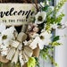 Rustic Farmhouse Magnolia Wreath With Welcome Sign and Owl Accent. - Etsy