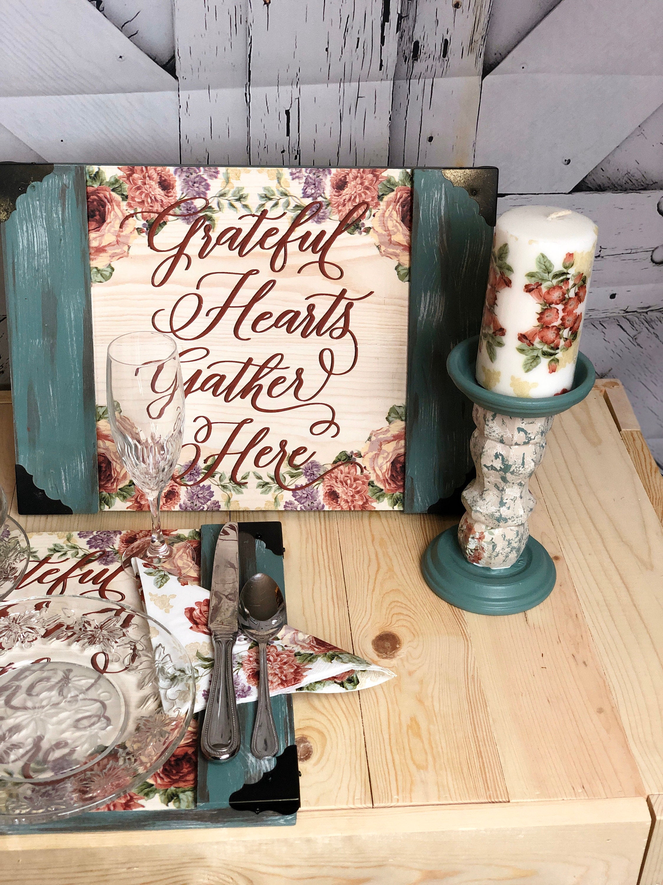 Rustic Wood Charger Farmhouse Chargers Farmhouse Table - Etsy