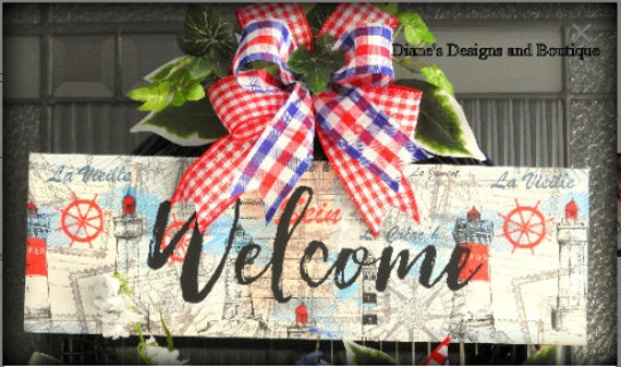 Diane's Designs and Boutique Wooden Sign Welcome Sign | Etsy