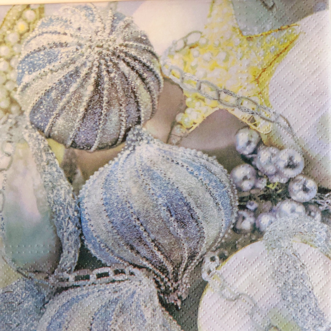 Pearl Baubles Decoupage Paper Napkins | Spring Design, Set of 4 - Etsy