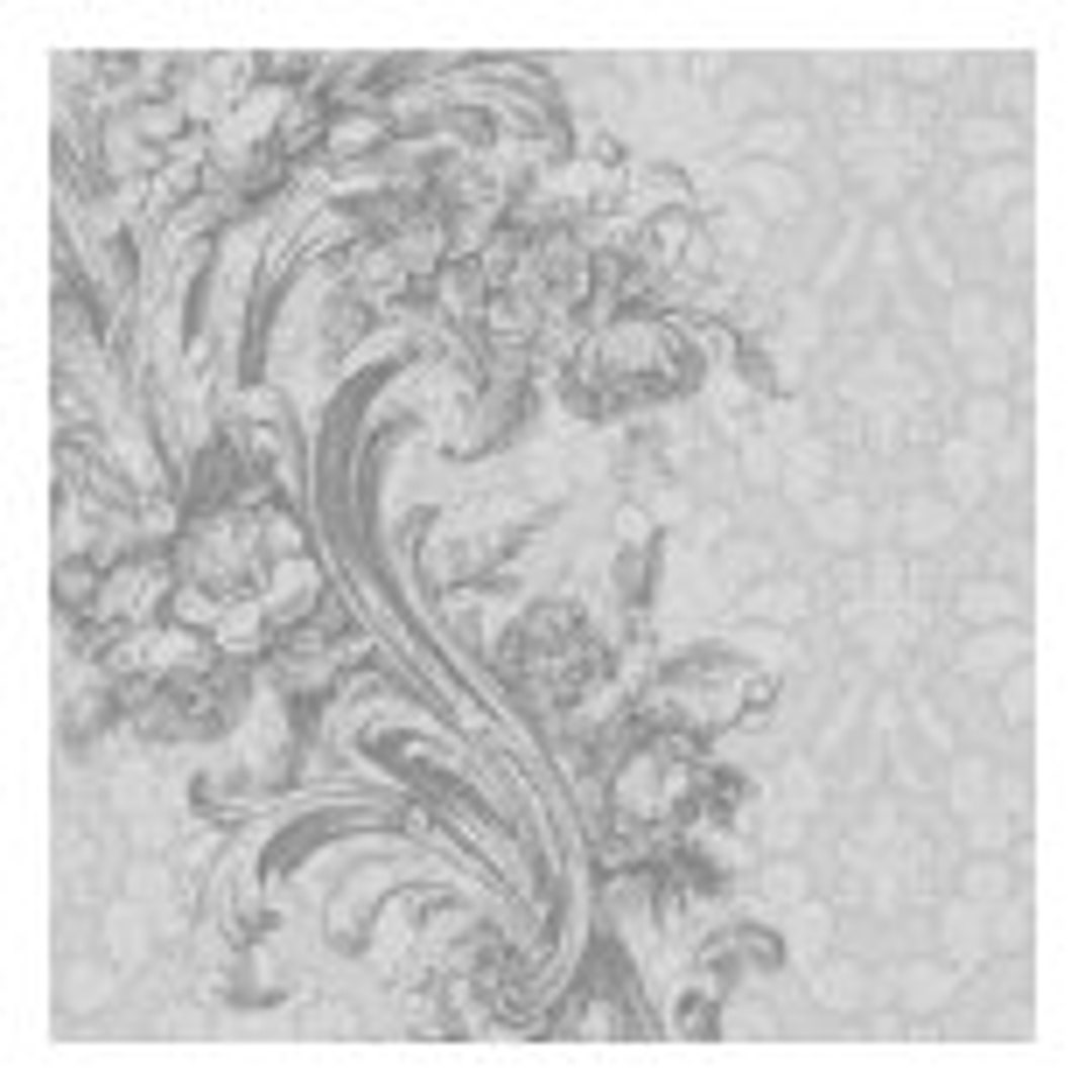 4 Paper Napkins for Decoupage | Baroque Style Silver | Napkin for ...
