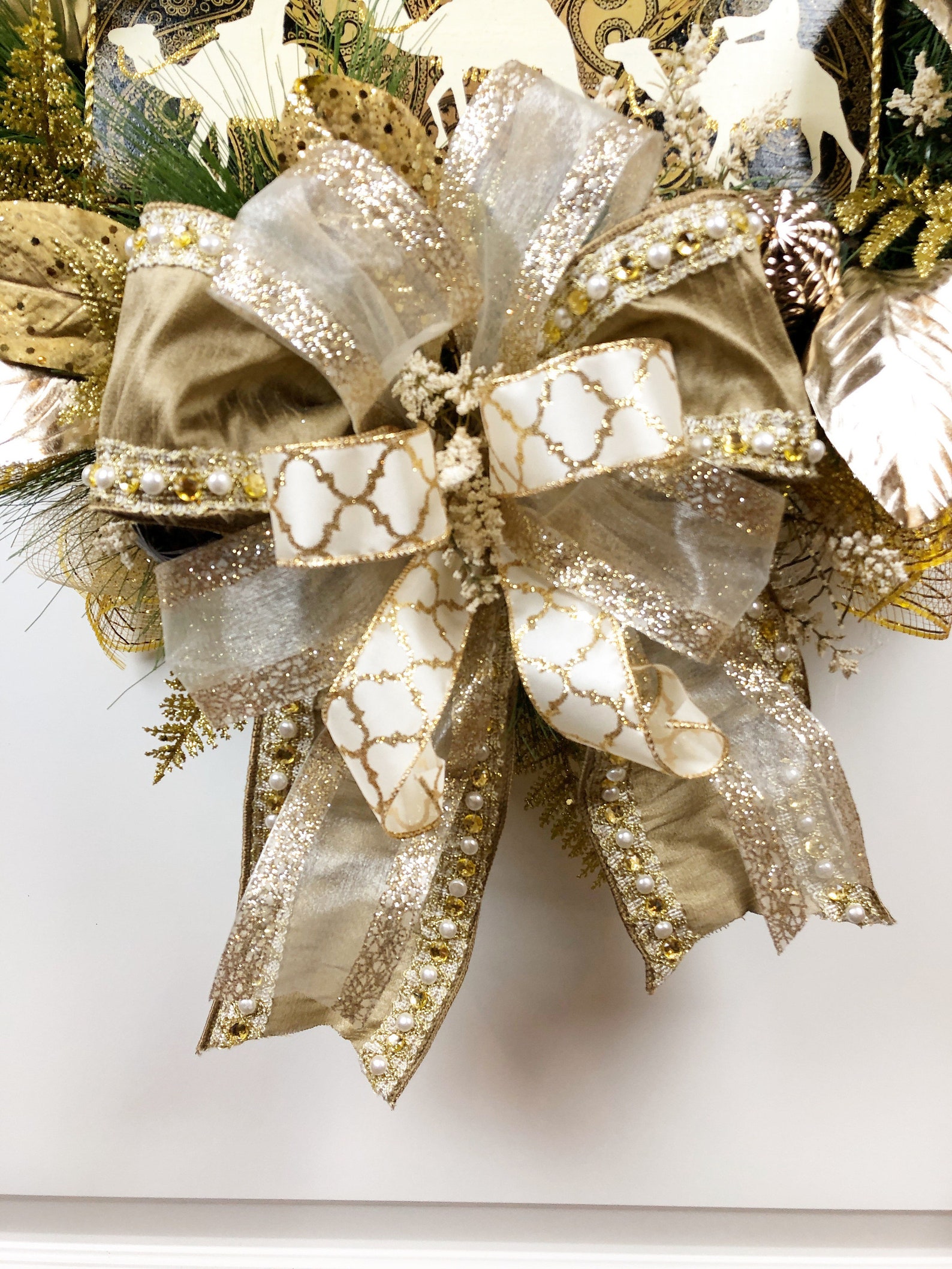 Christmas Wreath Holiday Wreath Christian Wreath Christmas | Etsy