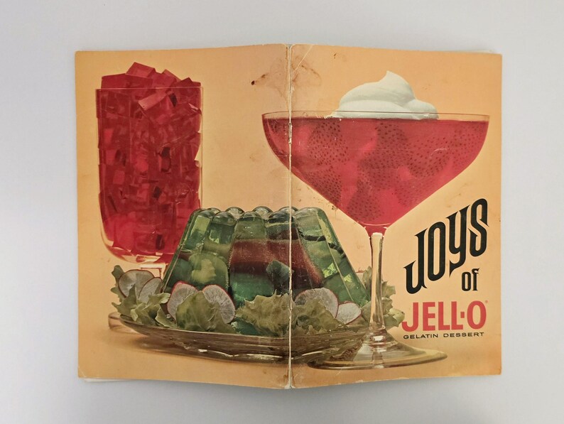 Joys of Jell-o Gelatin Dessert Cookbook Midcentury Jello Cookbook - Etsy