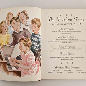 1950 the American Singer Book 2 Vintage Childrens Songbook by the ...