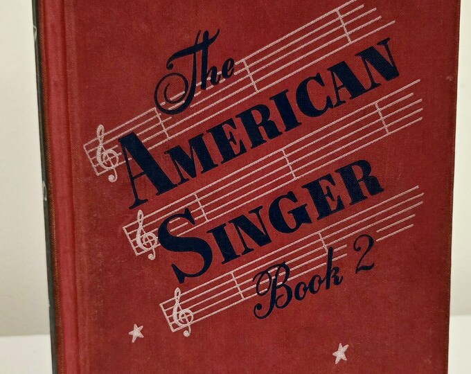 1950 the American Singer Book 2 Vintage Childrens’ Songbook by the ...