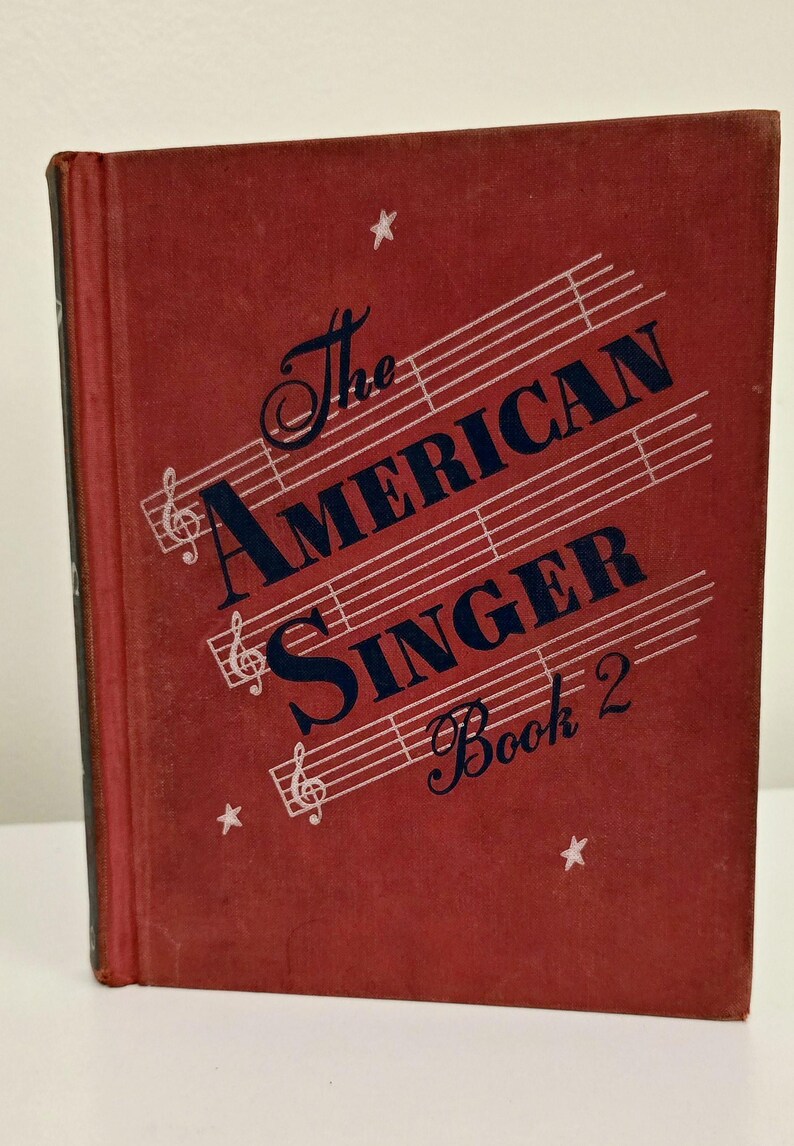 1950 the American Singer Book 2 Vintage Childrens Songbook by the ...
