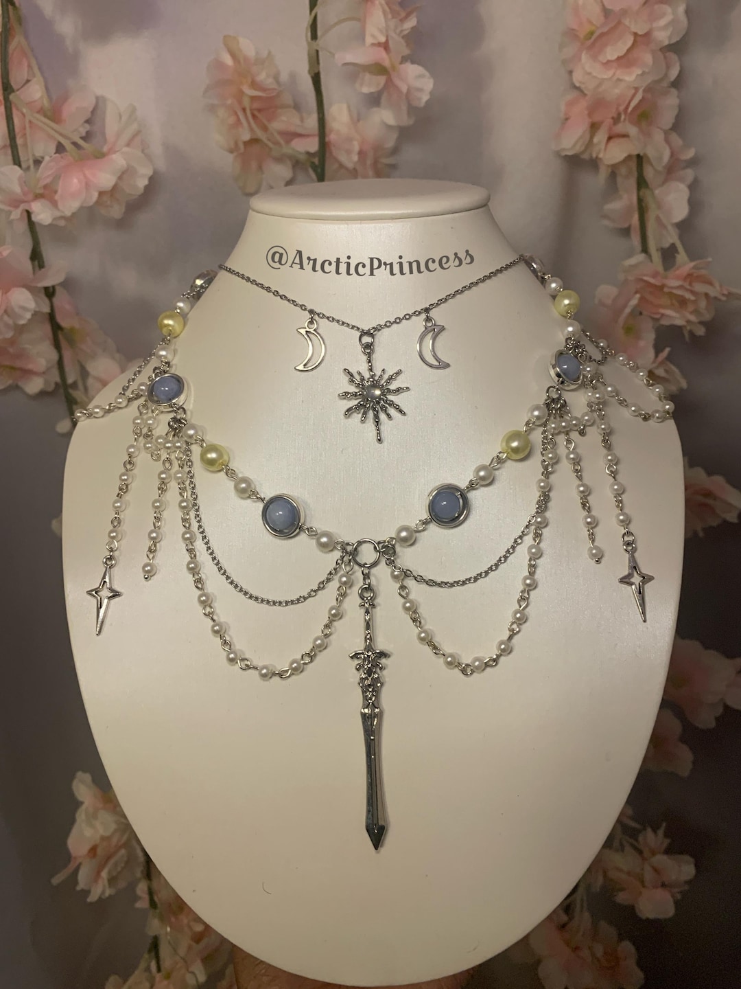 Love and Deepspace Xavier Inspired Necklace | Beaded Celestial Jewelry ...