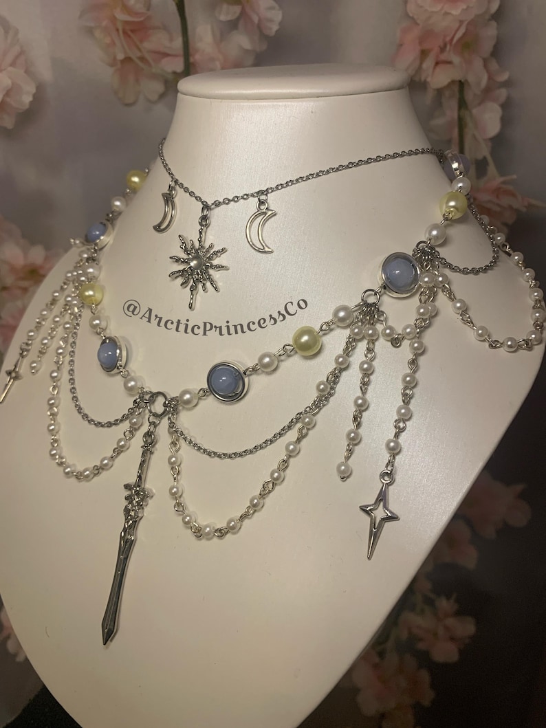 Love and Deepspace Xavier Inspired Necklace | Beaded Celestial Jewelry ...