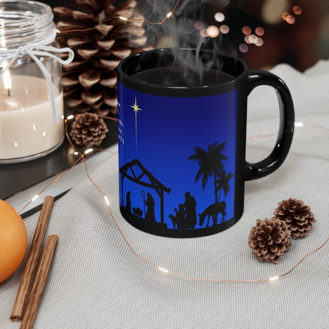 Isaiah 9:6 Nativity Scene Mug, Manger Scene Mug With Scripture Verse ...