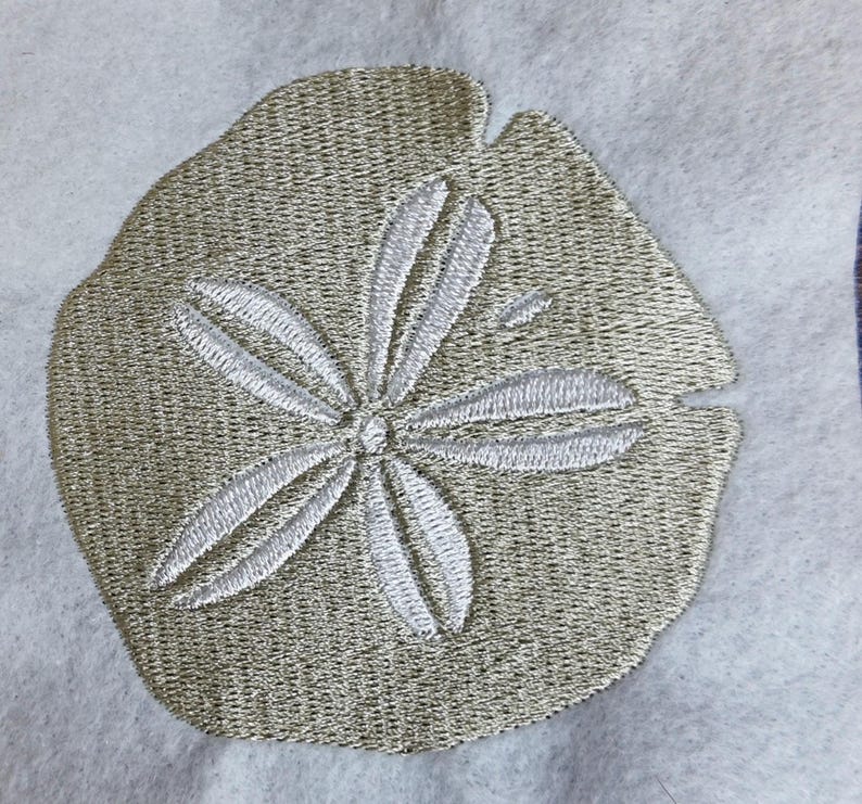 Sand Dollar Embroidery Design: Coastal Stitch File (digital Download, 4 ...