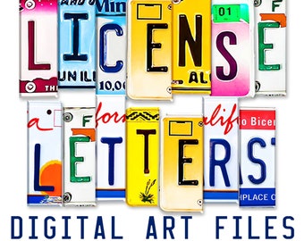 Texas License Plate Font - Etsy