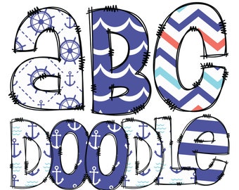 Doodle Font / Doodle Letters Alphabet Digital Download - Etsy