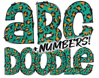 Digital Download Doodle Pink Leopard Pattern Fill PNG | Etsy