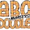 Doodle Red Black PNG Alphabet Bundle, Double Sets of Uppercase ...