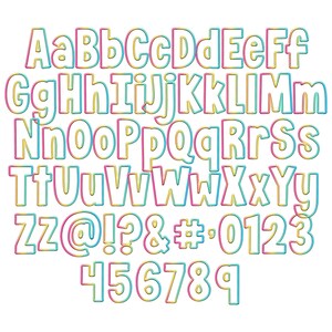 Stitch Frame Border PNG Alphabets, 7 Pack Bundle Faux Embroidery ...