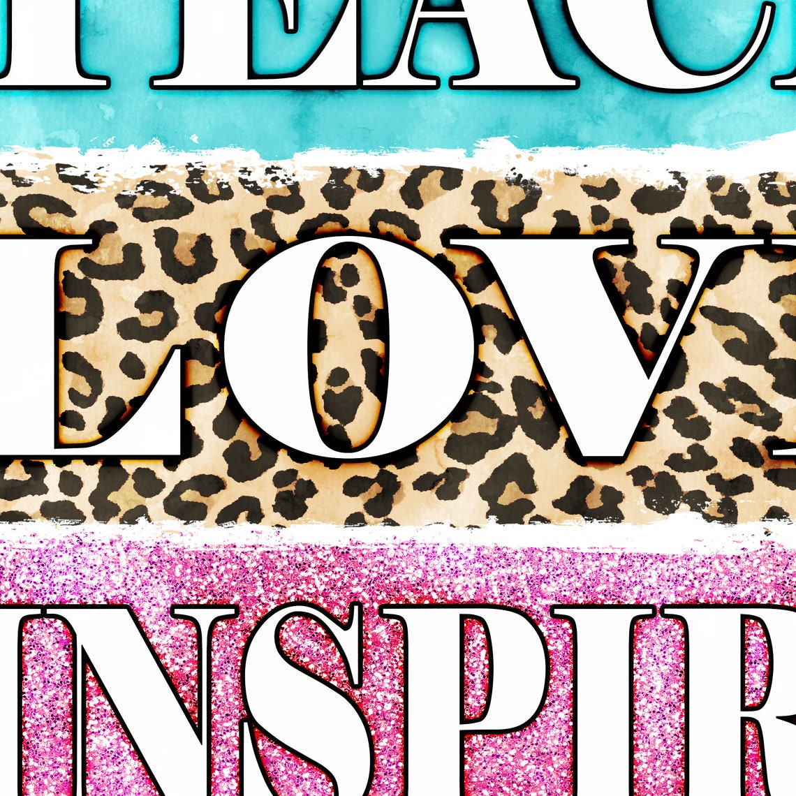 Teacher PNG Bundle Set Teach Love Inspire Clipart With - Etsy