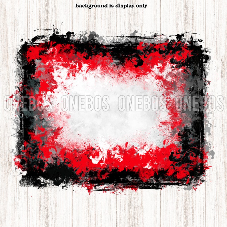 Grunge Red & Grey Background Backsplash Distress Frame - Etsy