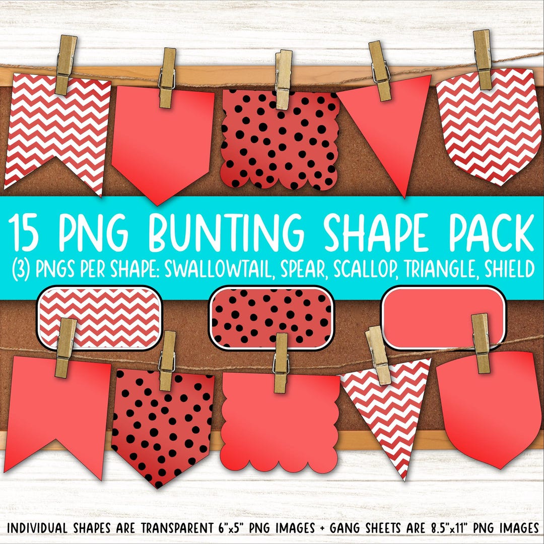 Pennant/bunting Banner Kit (for Walls & Bulletin Boards) | Geometric ...