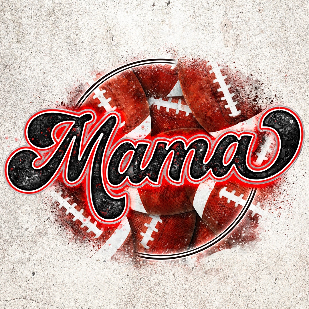 Football Mom PNG Digital Download, Football Mom, Trendy Round ...