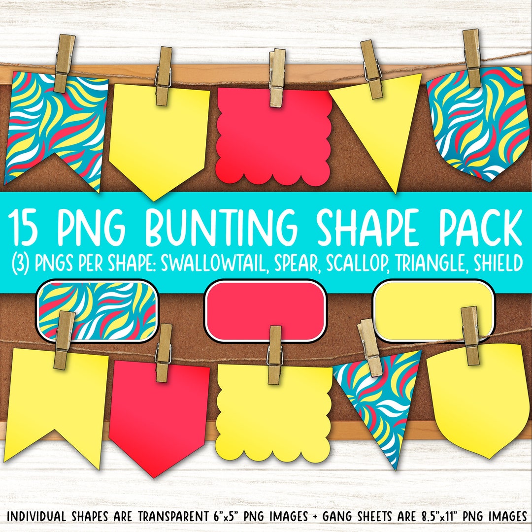 Pennant/bunting Banner Kit (for Walls & Bulletin Boards) | Zebra, Waves ...