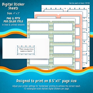 Label Sheet Templates, Editable Text | Avery Compatible | Boho ...