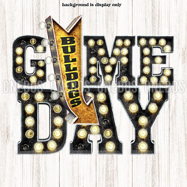 Bulldogs Png Black and Gold - Etsy